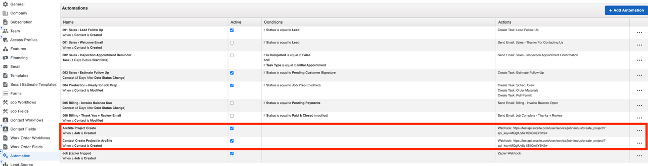 How Do I Enable the JobNimbus Integration With ArcSite?